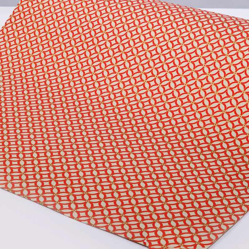 Orange Trellis Print Gift Wrap | Globe Enterprise
